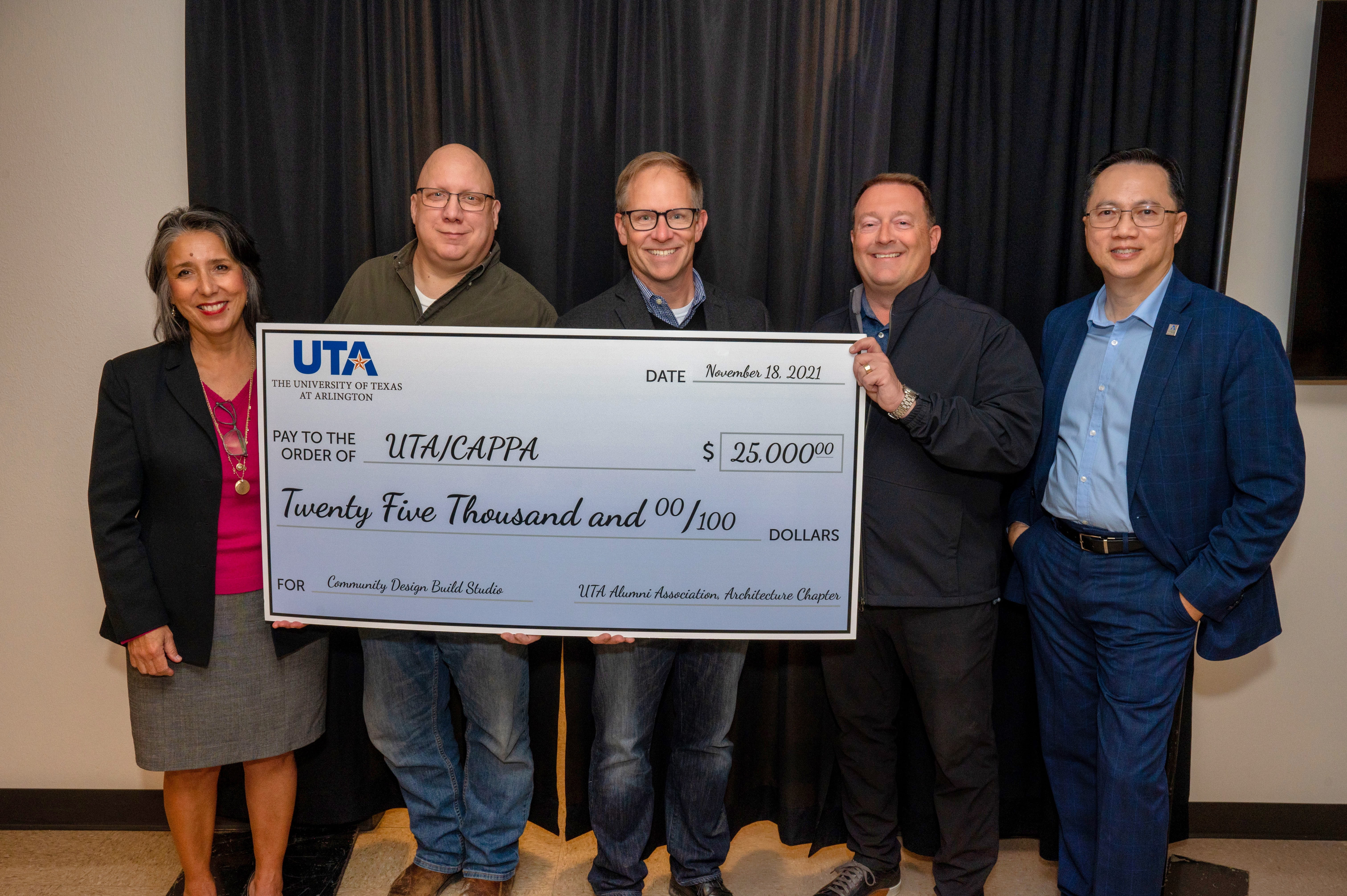 UTA ALUMNI ASSOCIATION SUPPORTS NEW COMMUNITY DESIGN-BUILD LAB - CAPPA ...