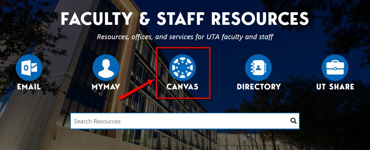 Canvas - Center for Distance Education - The University of Texas at ...