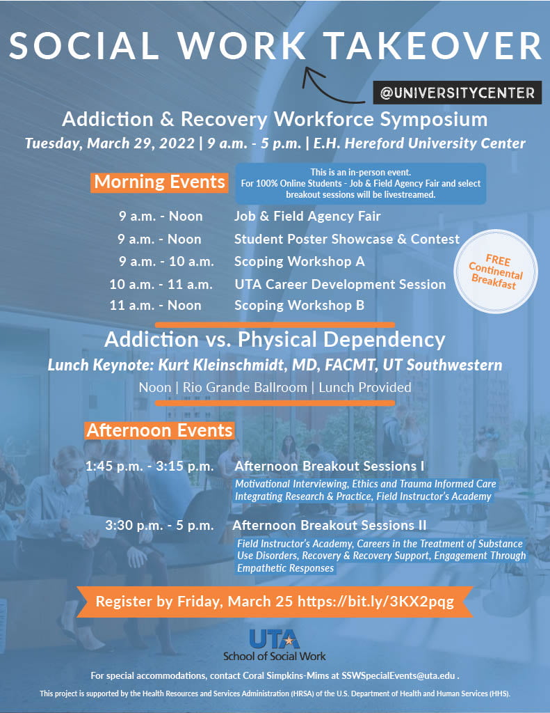 Social Work to host Field Agency Day, Job Fair and Addiction Conference ...