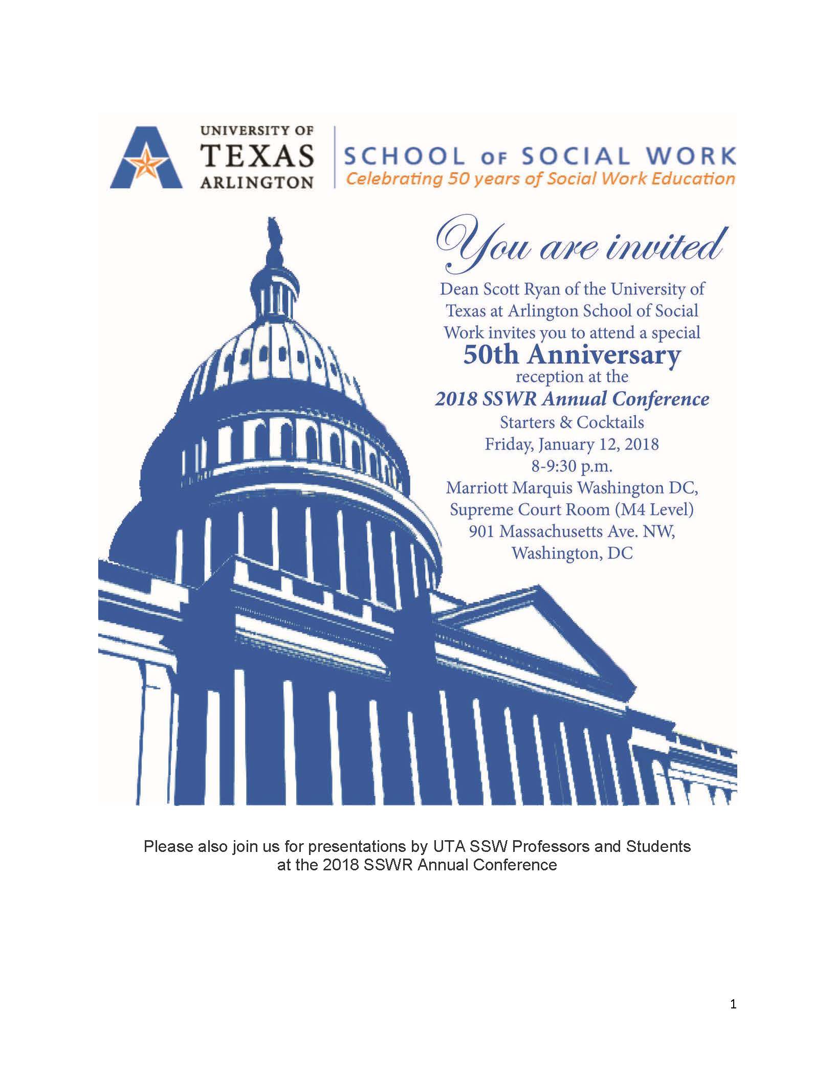 Research Conferences and Presentations - School of Social Work - The ...