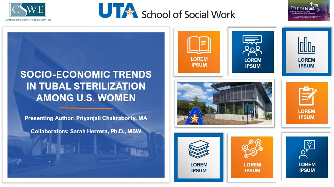 Presentations and E-posters - School of Social Work - The University of Texas at Arlington